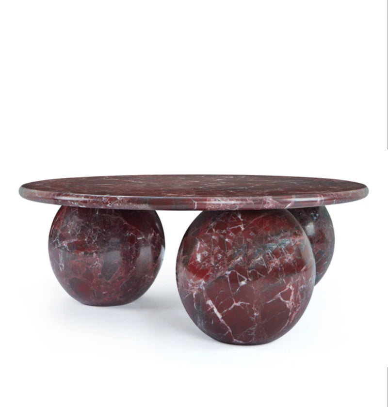Viola 3 Sphere Legs Coffee Table | Marble & Home