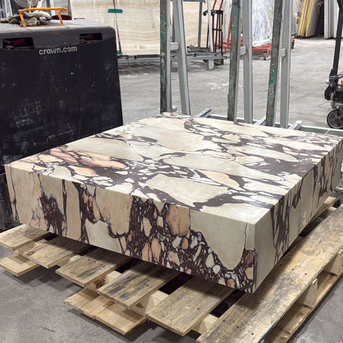 Viola Marble Plinth Coffee Table | Marble & Home