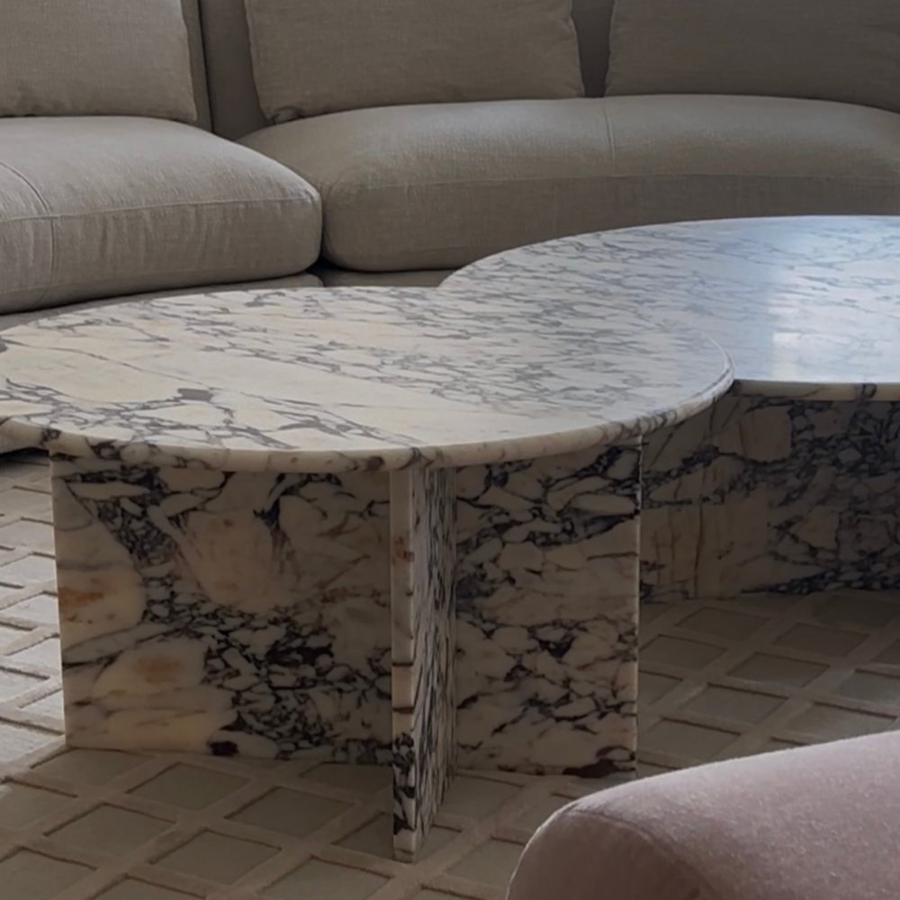 Serenity Nesting Coffee Table Set | Marble & Home